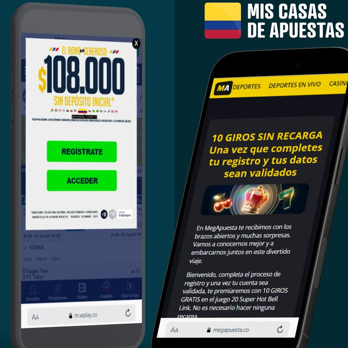 Los 2 únicos bonos sin depósito disponibles en Colombia (2024)